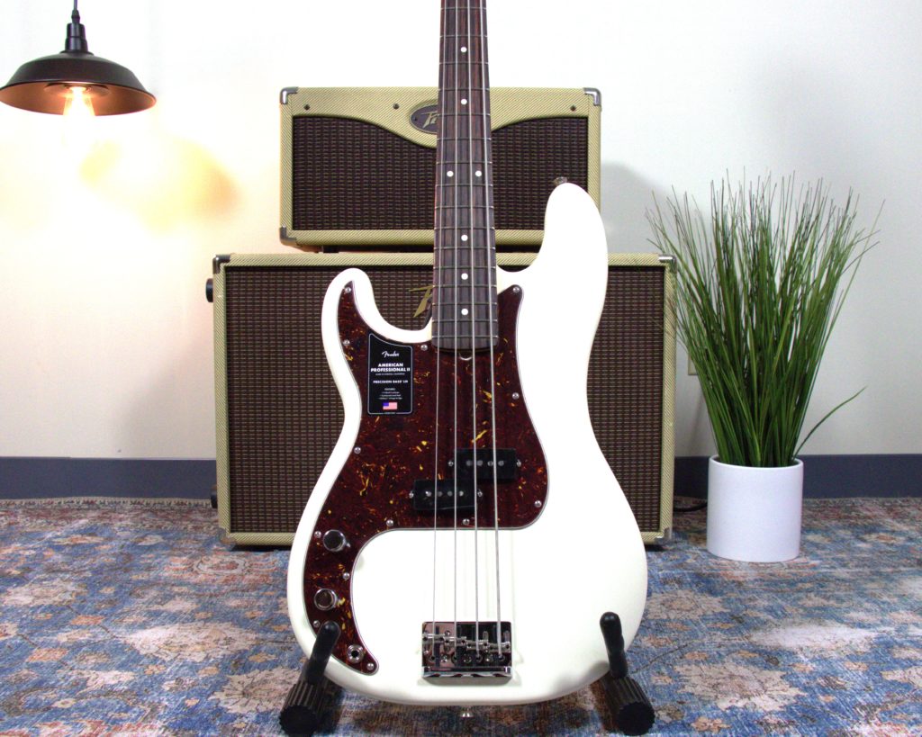 Fender – American Pro II – LH Precision Bass – Olympic White – w ...