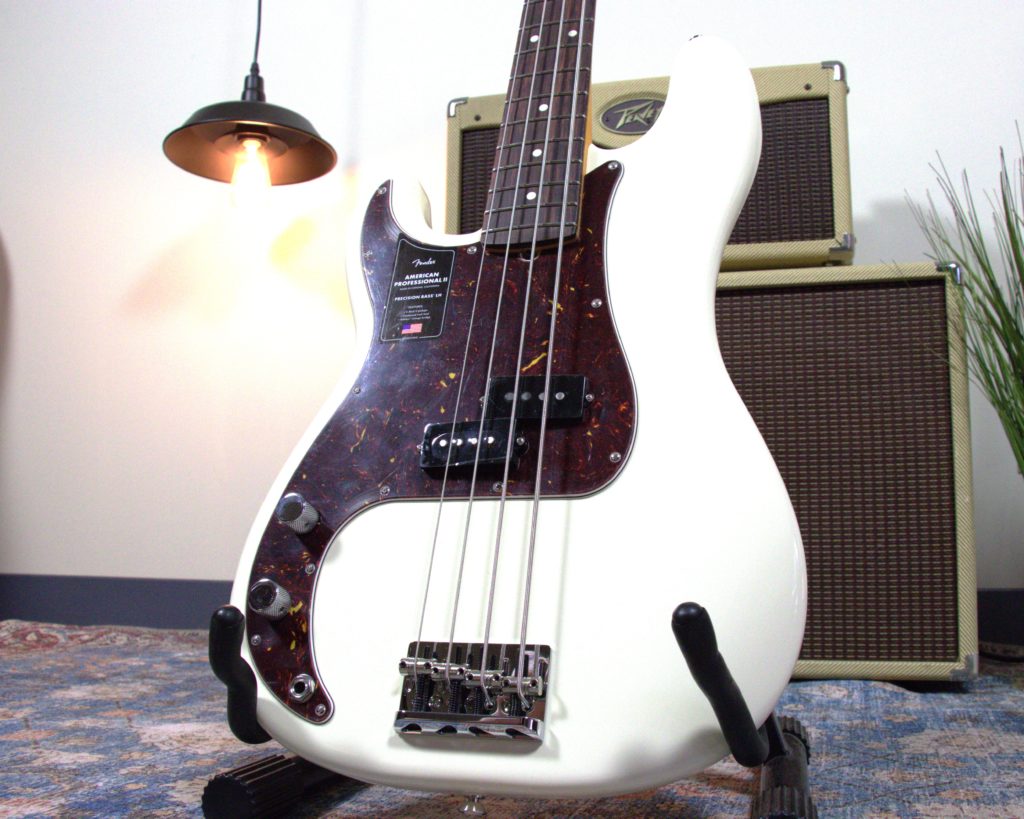 Fender – American Pro II – LH Precision Bass – Olympic White – w ...